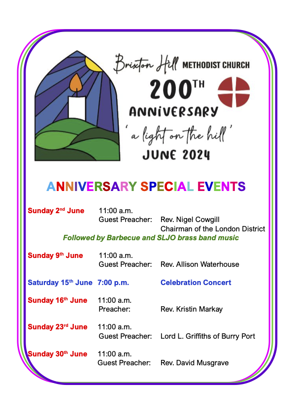 Brixton Hill Methodist Church | Lambeth Methodist Circuit